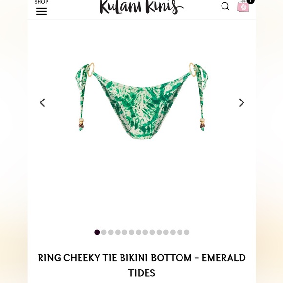 Kulani Kinis | Swim | Kulani Kinis Emerald Green Tiedye Bikini Bottom ...